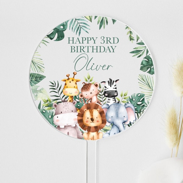 Jungle Cake Topper - Etsy