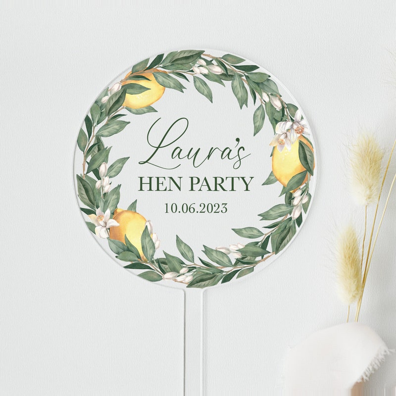 Lemon Cake Topper - Etsy