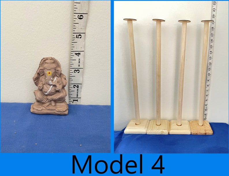 Natural Clay Ganesha With Wooden Palavelli and Stand/palavelli for ...