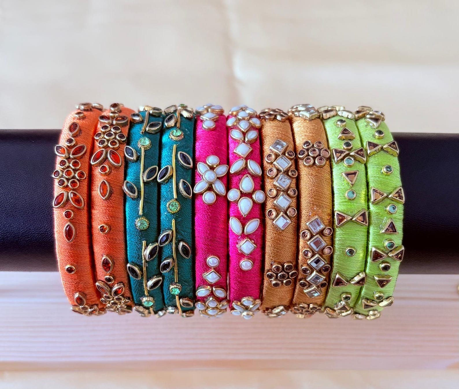 Silk Thread Bangles Set of 2/silk Thread Bangles/ Bangles for Gifting ...
