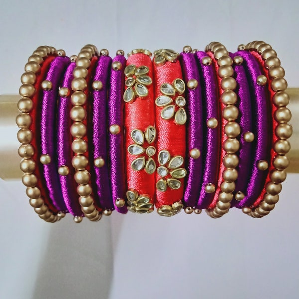 Buy Silk Thread Bangles Online In India - Etsy India