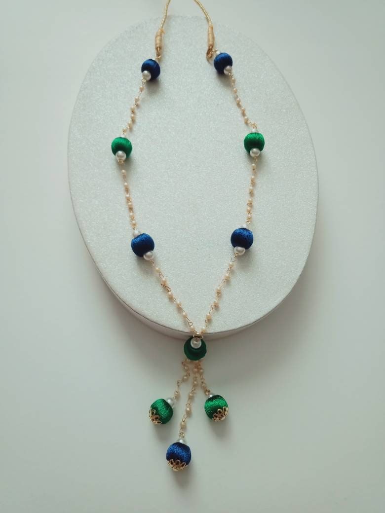 Antique Silk Thread Designer Jewelry Set/beautiful Handmade - Etsy