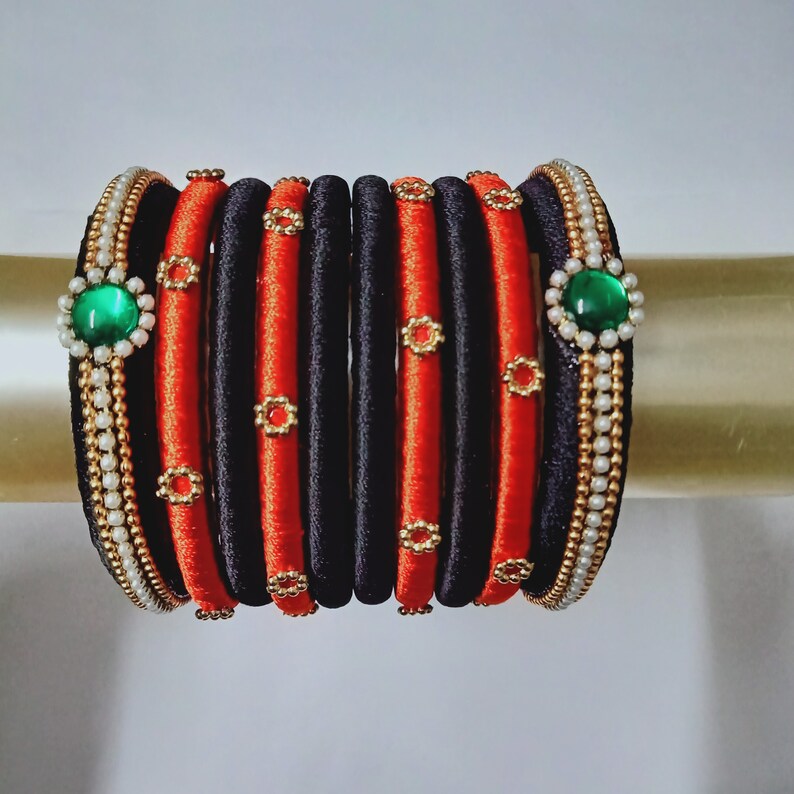Silk Thread Designer Bangles - Etsy