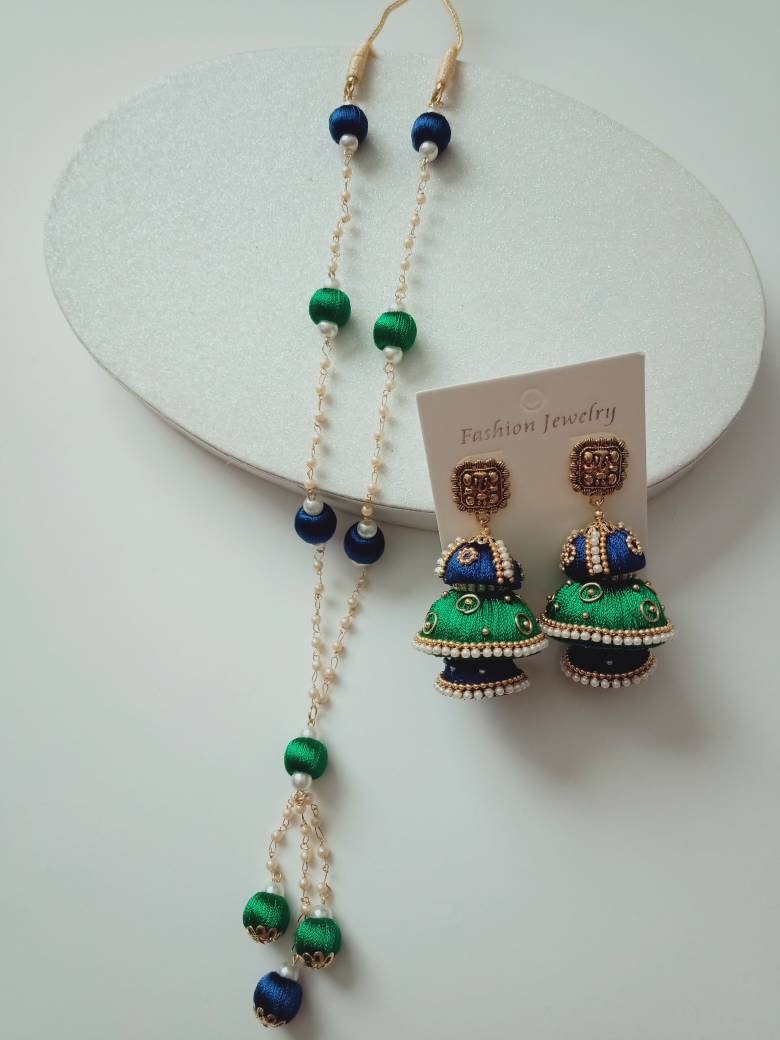 Antique Silk Thread Designer Jewelry Set/beautiful Handmade Jewelry ...