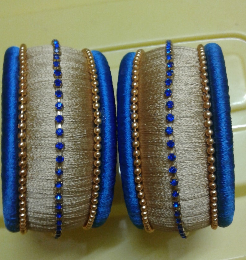 Silk Thread Designer Bangles - Etsy
