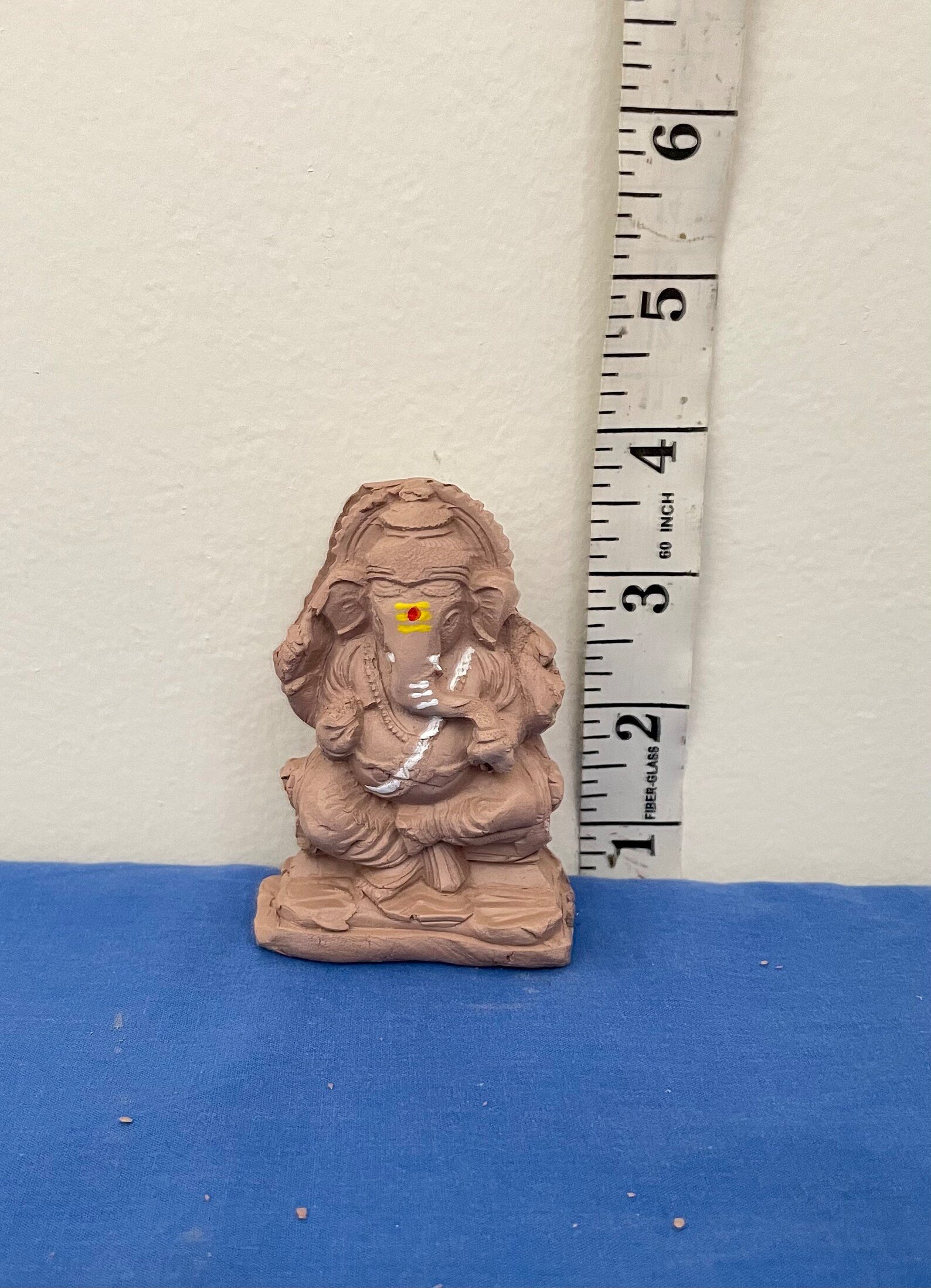 Natural Clay Ganesha With Wooden Palavelli and Stand/palavelli for ...