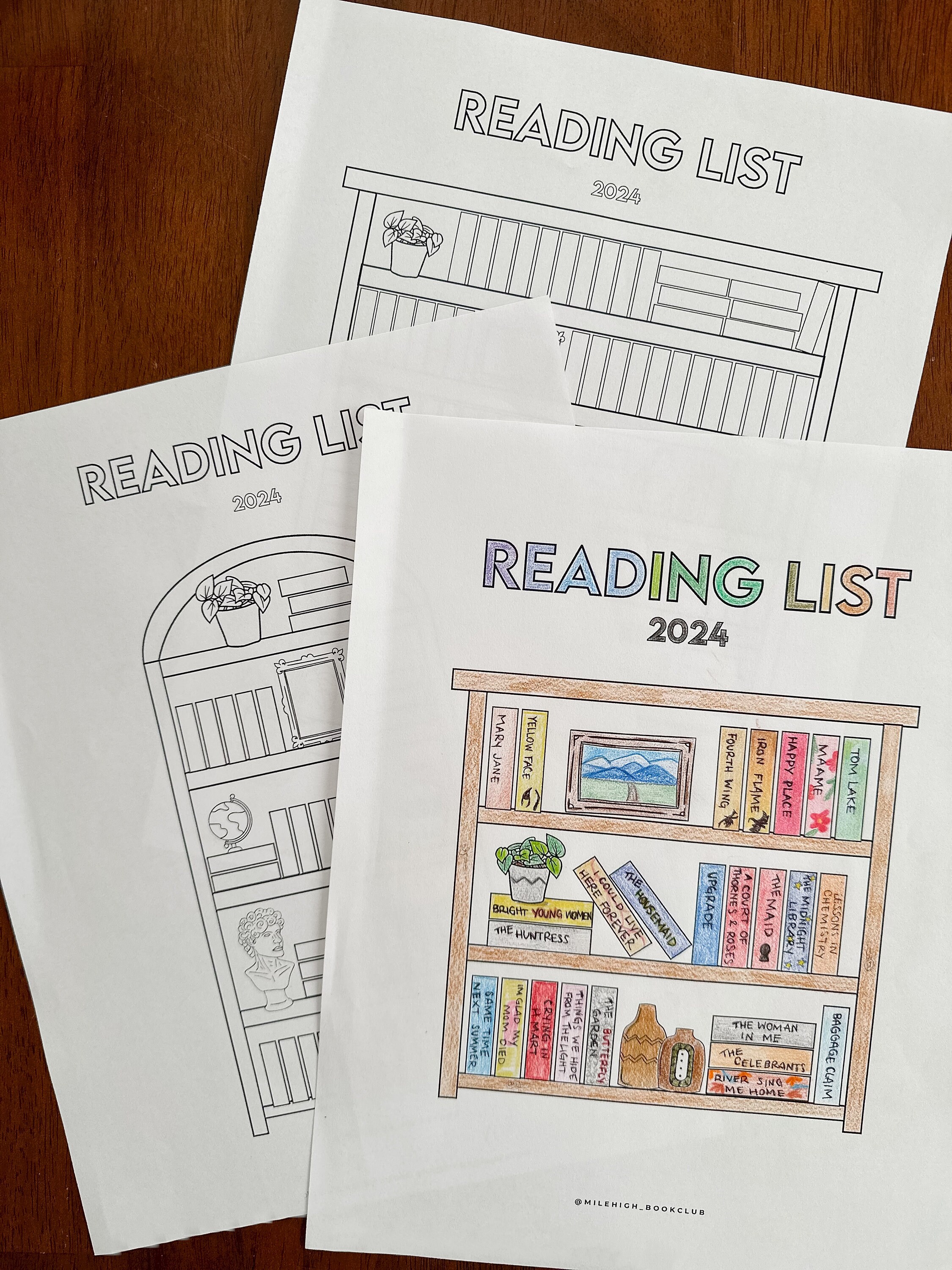 Reading Journal Coloring Page - Etsy