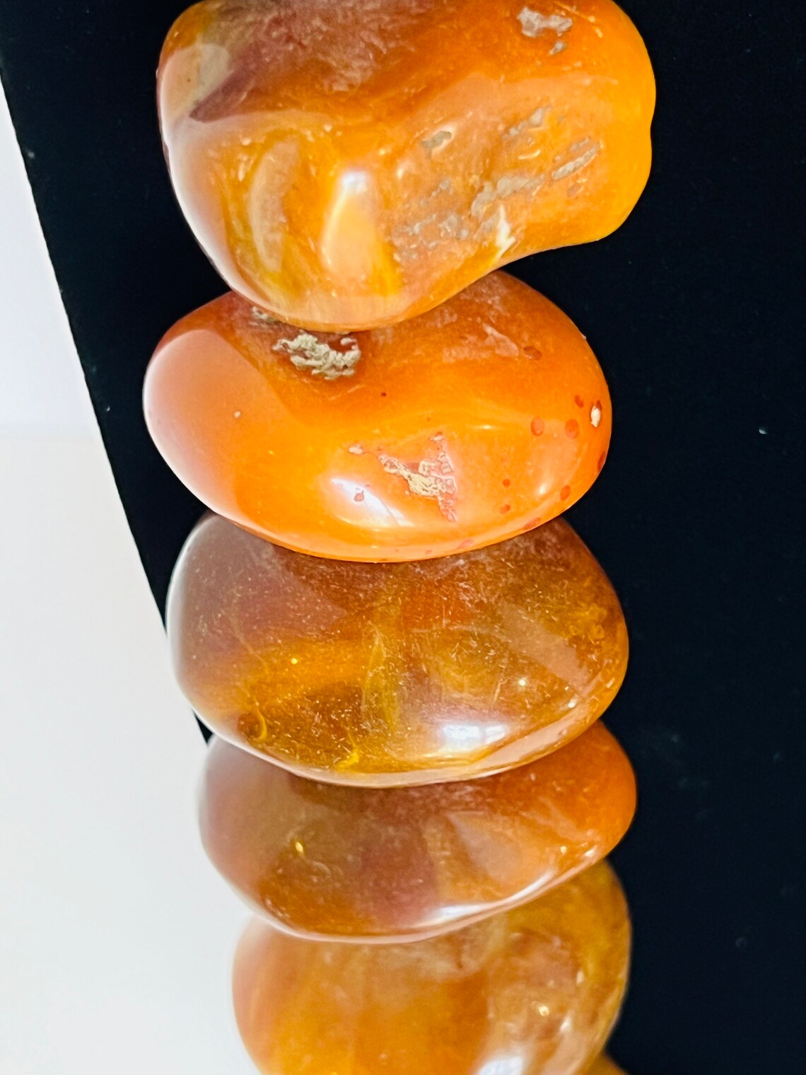 Large Amber Copal Nugget Beaded Necklace - Etsy