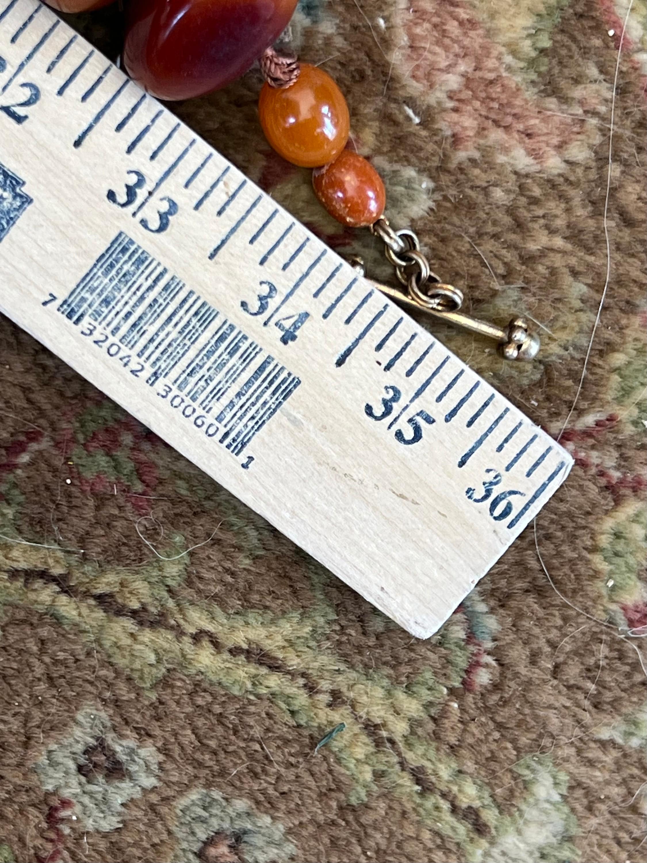 Large Amber Copal Nugget Beaded Necklace - Etsy