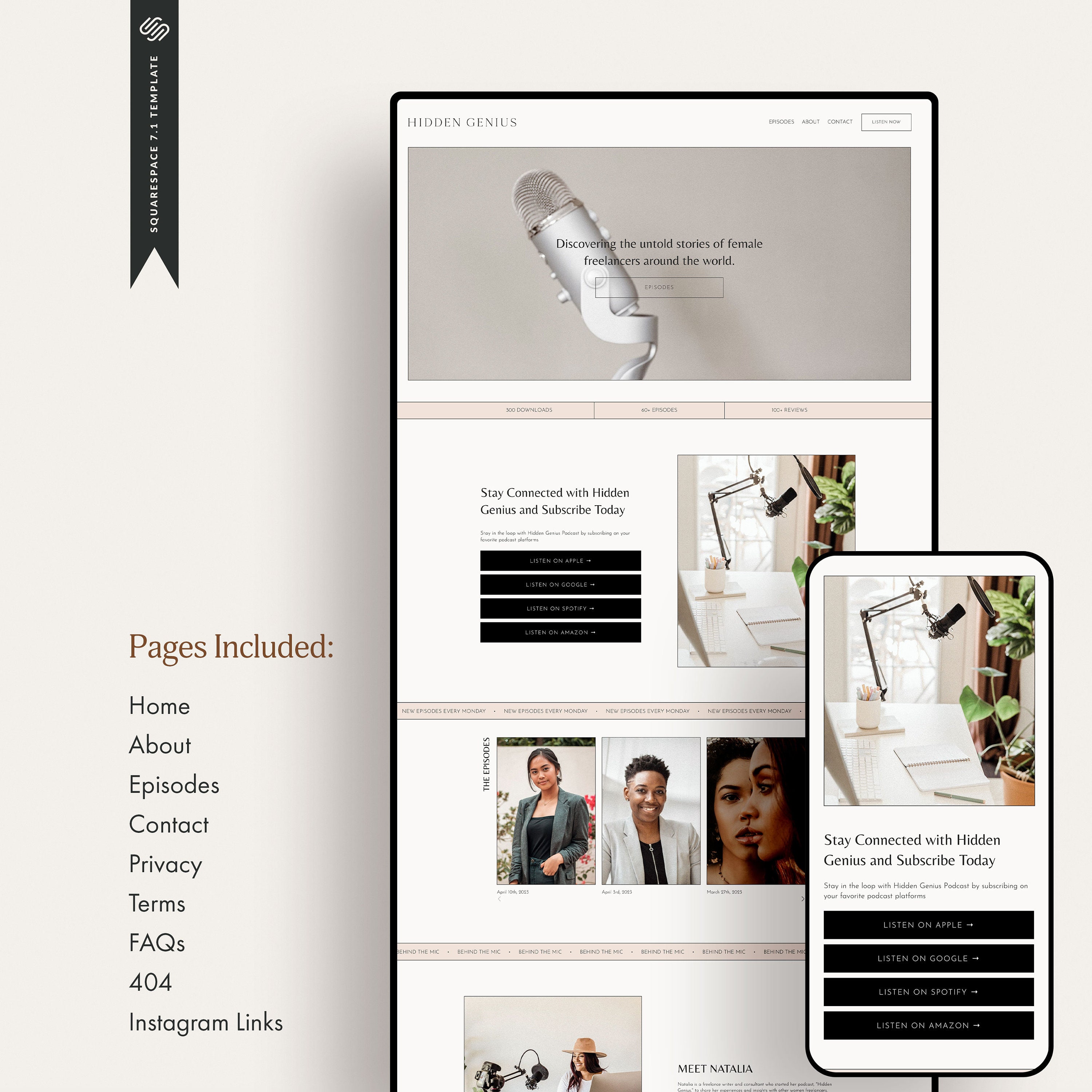 Podcast Squarespace Template: Elevate Your Podcasting Platform With ...