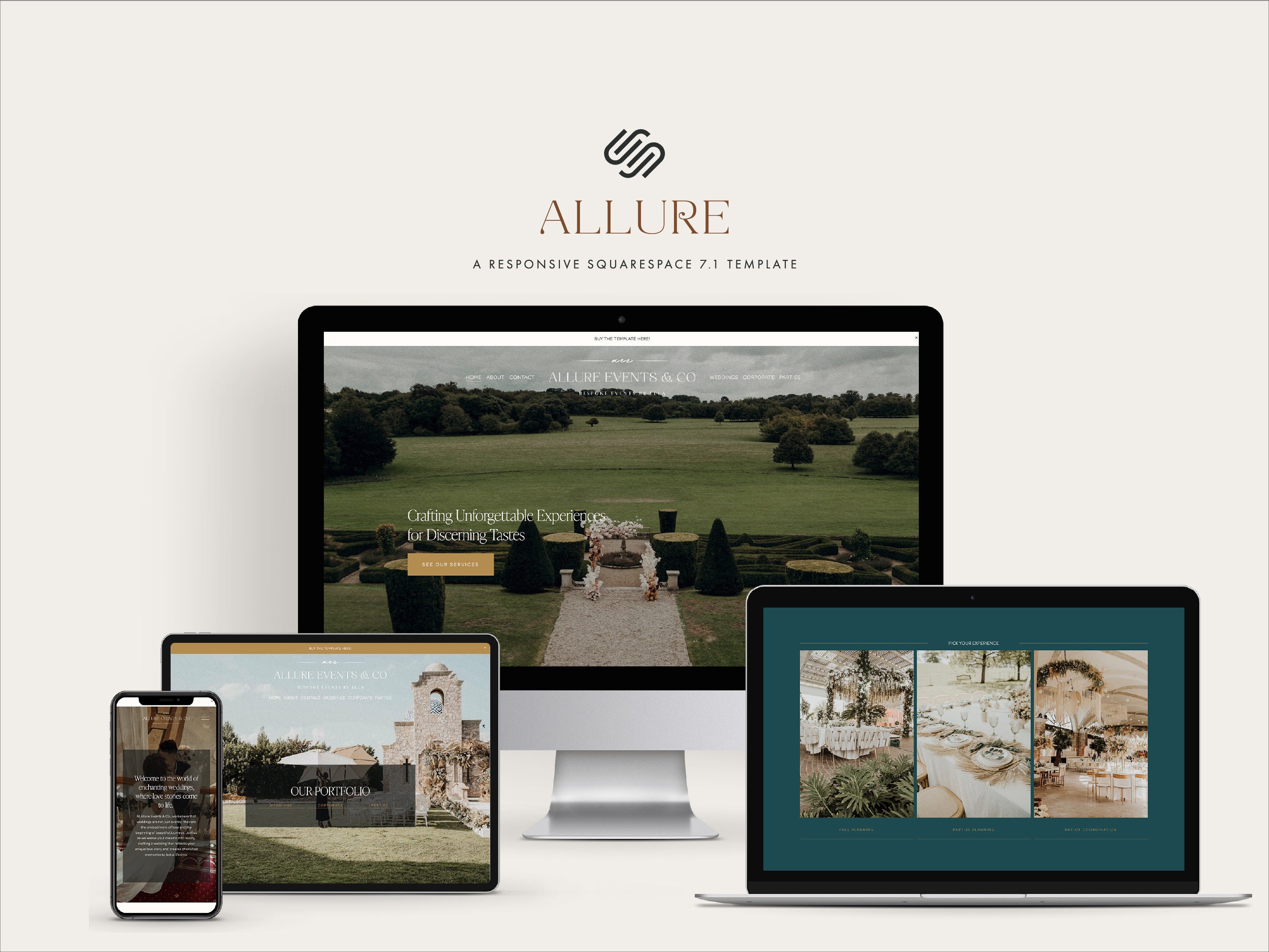 Squarespace Template Designed for Event Planners and Other Service ...