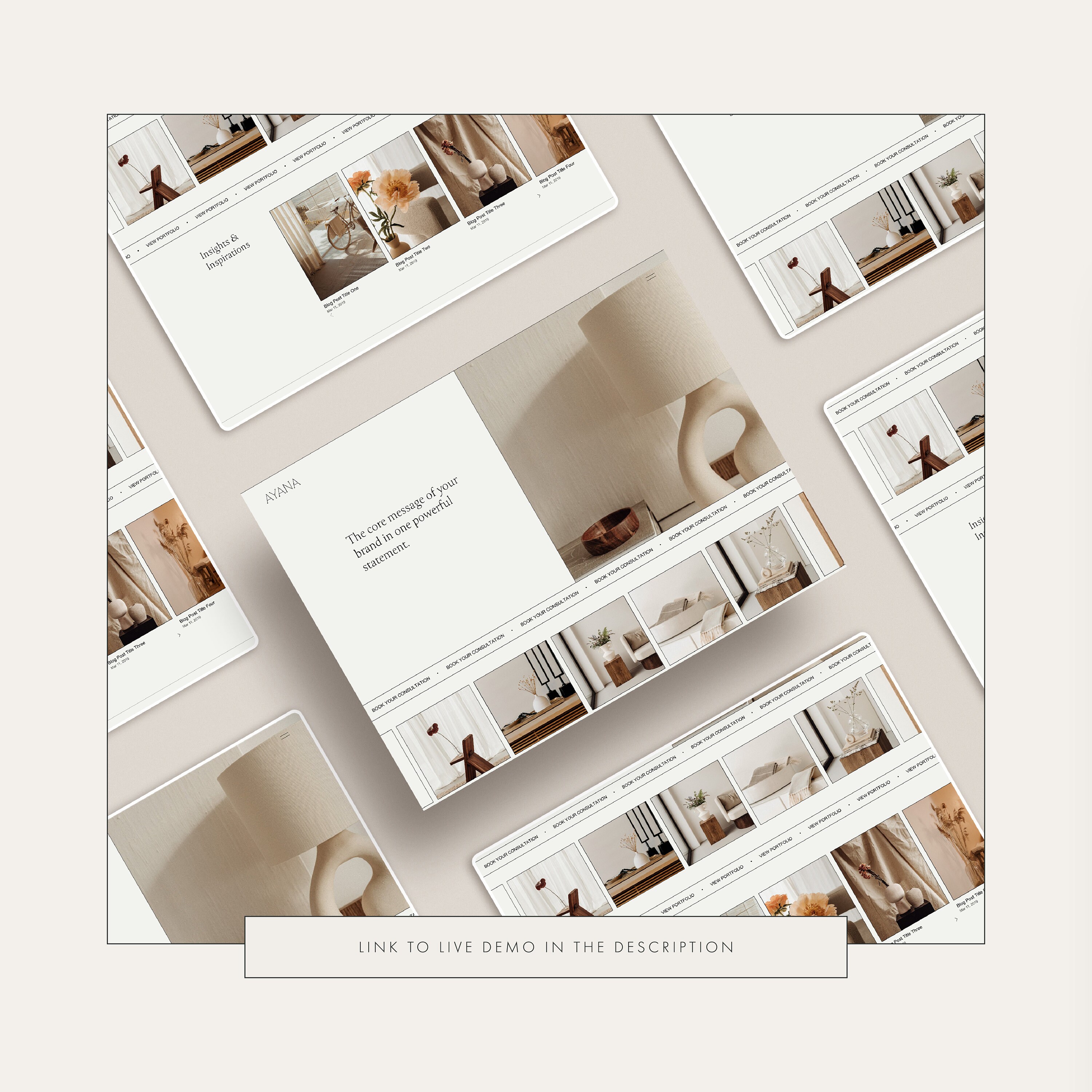 Squarespace Template Designed for Interior Designers and Other Service ...