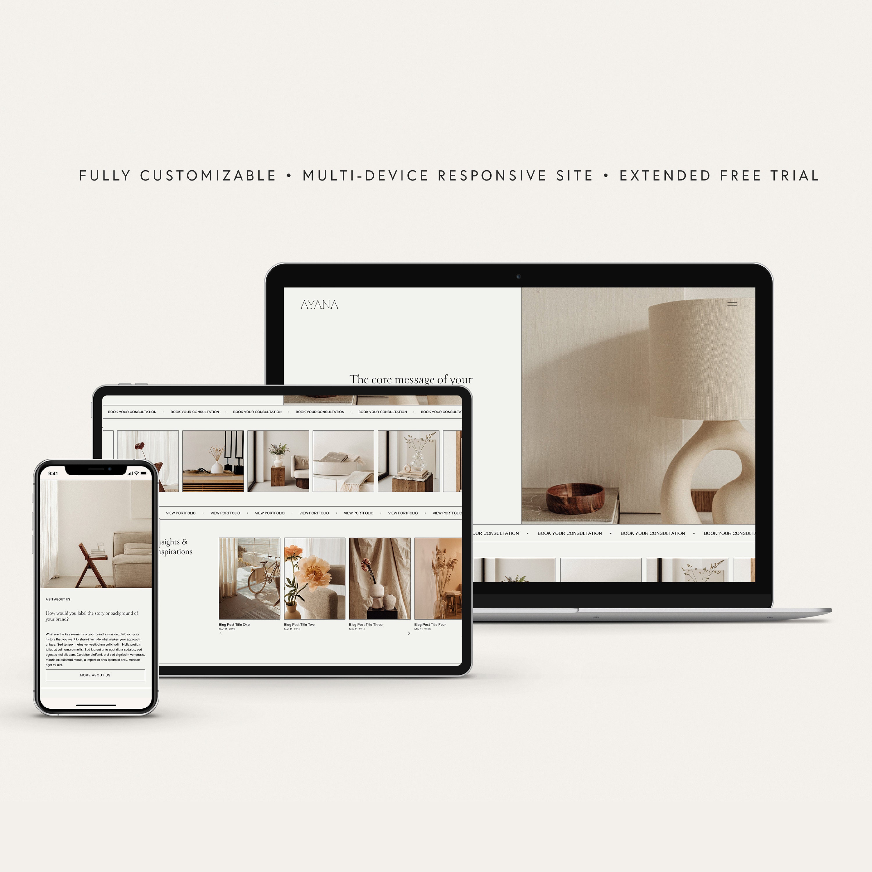 Squarespace Template Designed for Interior Designers and Other Service ...