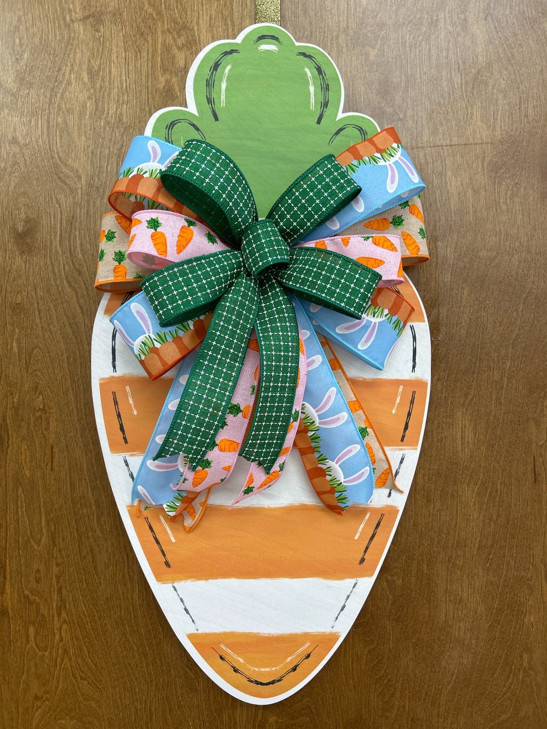 Carrot Door Hanger: Easter Spring Front Door Decor - Etsy