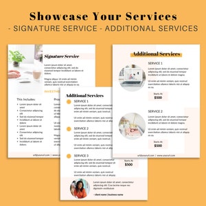 Services and Pricing Guide Canva Template | Virtual Assistant Services ...