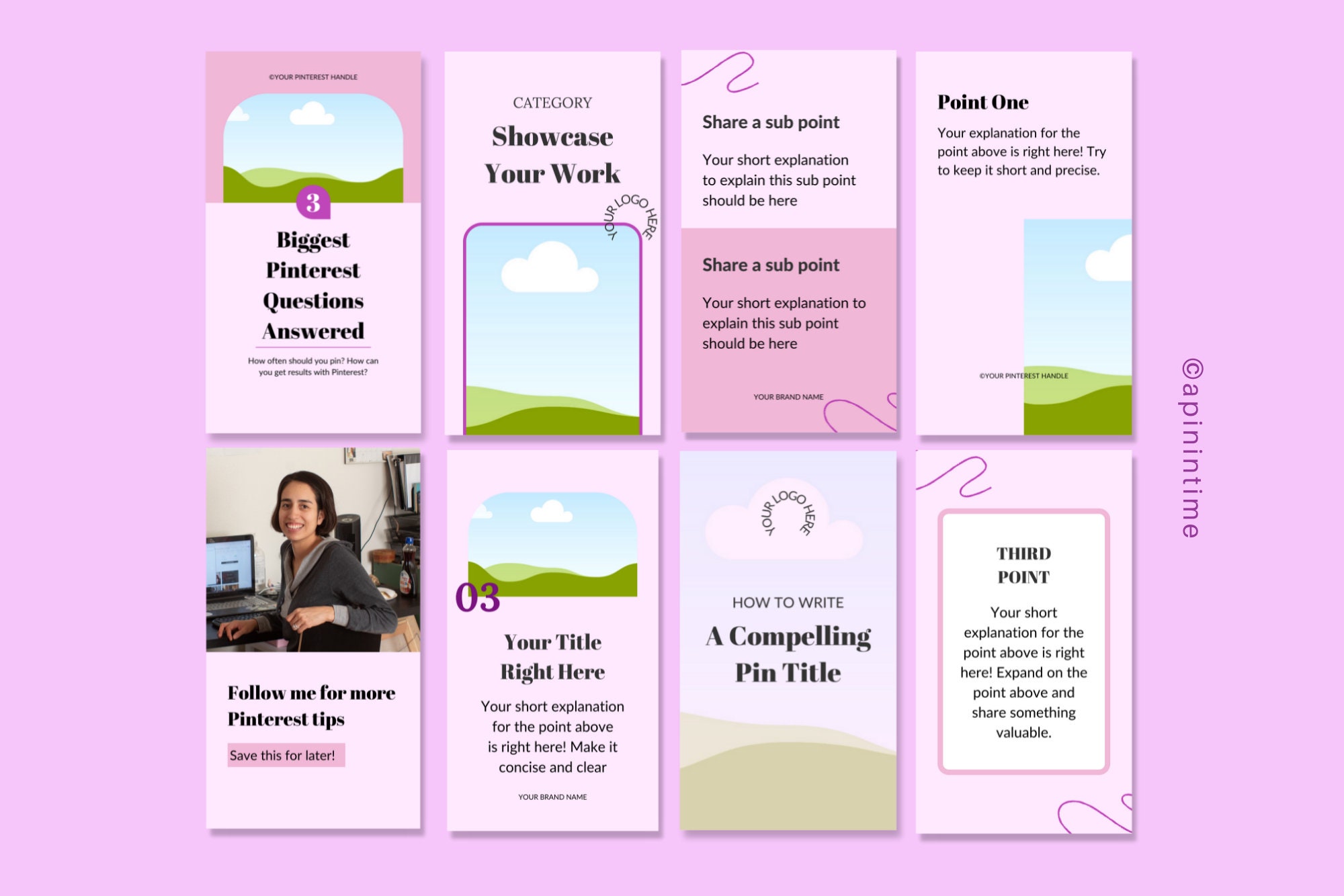 Idea Pin Canva Template Bundle | Customizable Pinterest Idea Pin ...