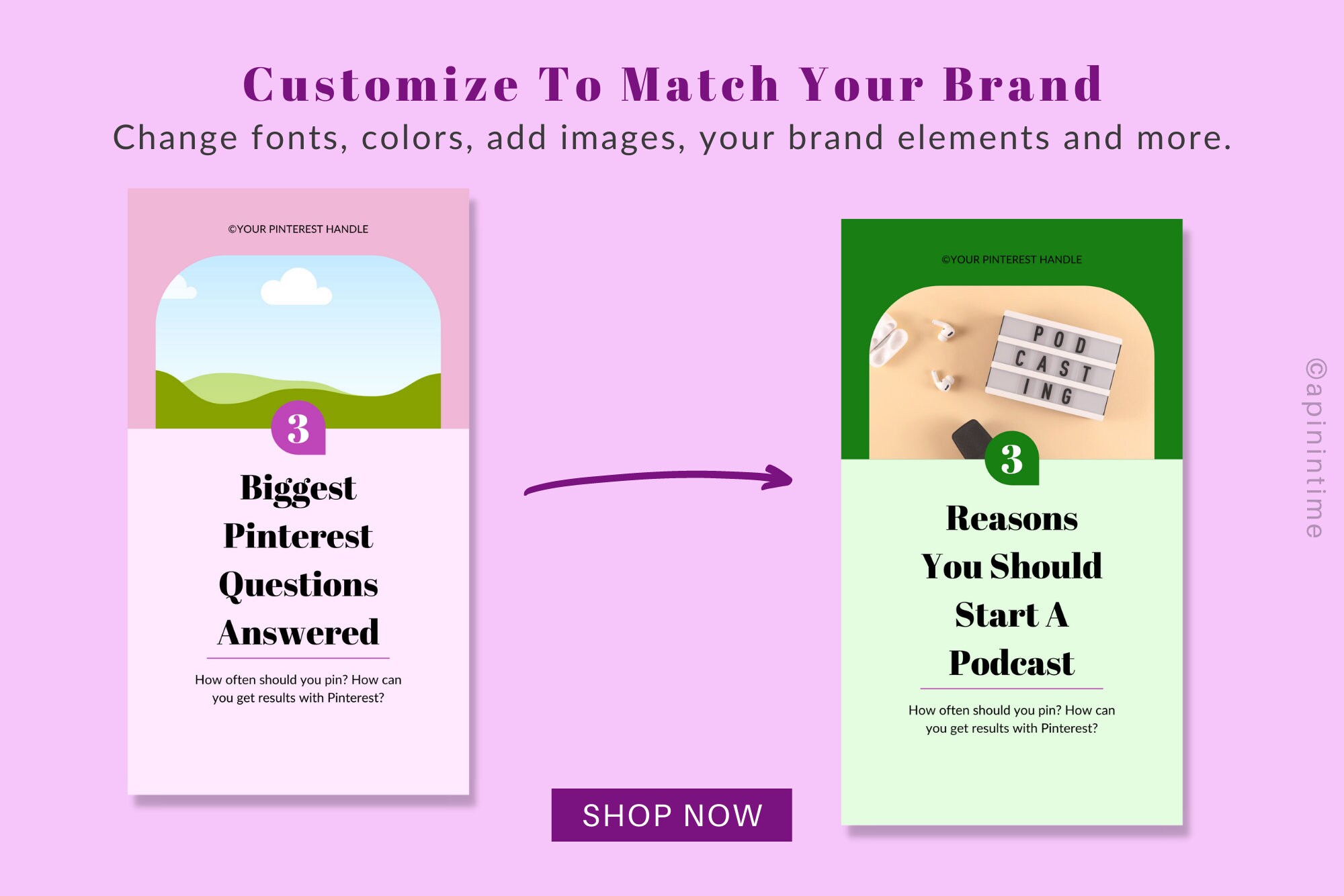 Idea Pin Canva Template Bundle | Customizable Pinterest Idea Pin ...