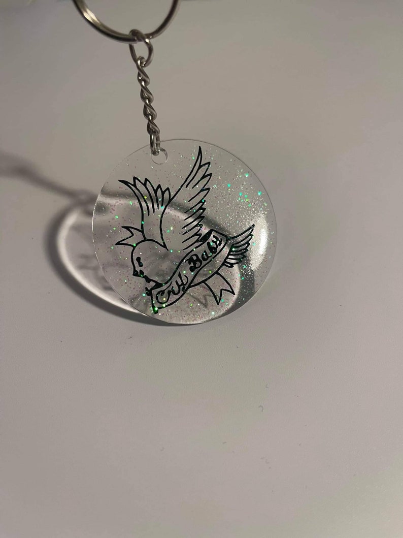 Lil Peep Glitter Keychain - Etsy