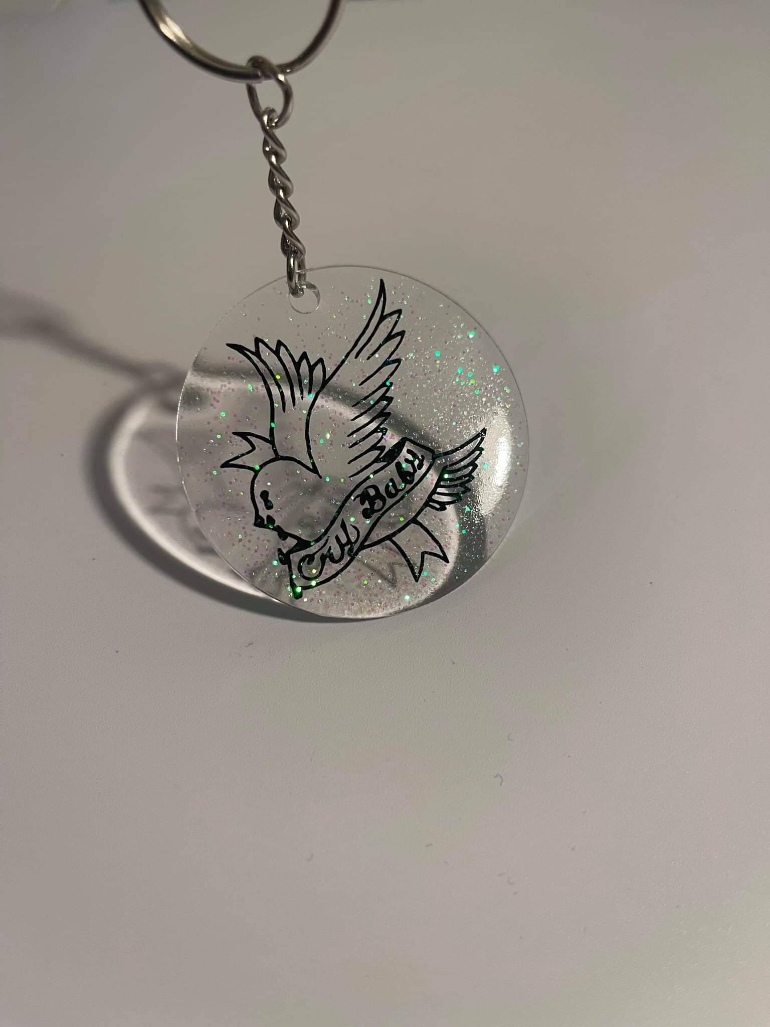 Lil Peep Glitter Keychain - Etsy