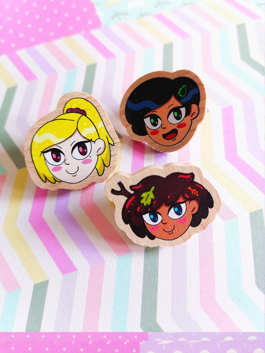 Amphibia Wooden Pins - Etsy