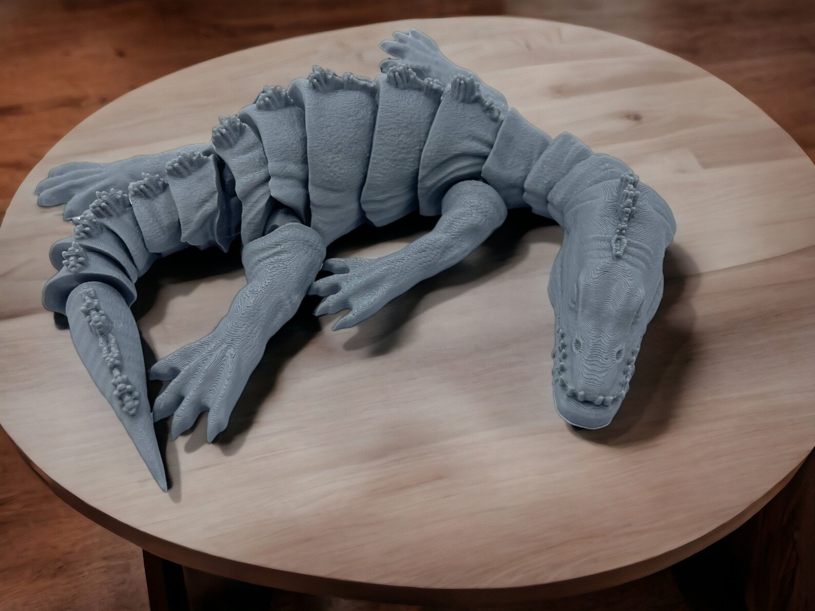 Articulated Nothosaurus Dinosaur Model - Posable 3D Printed Prehistoric ...