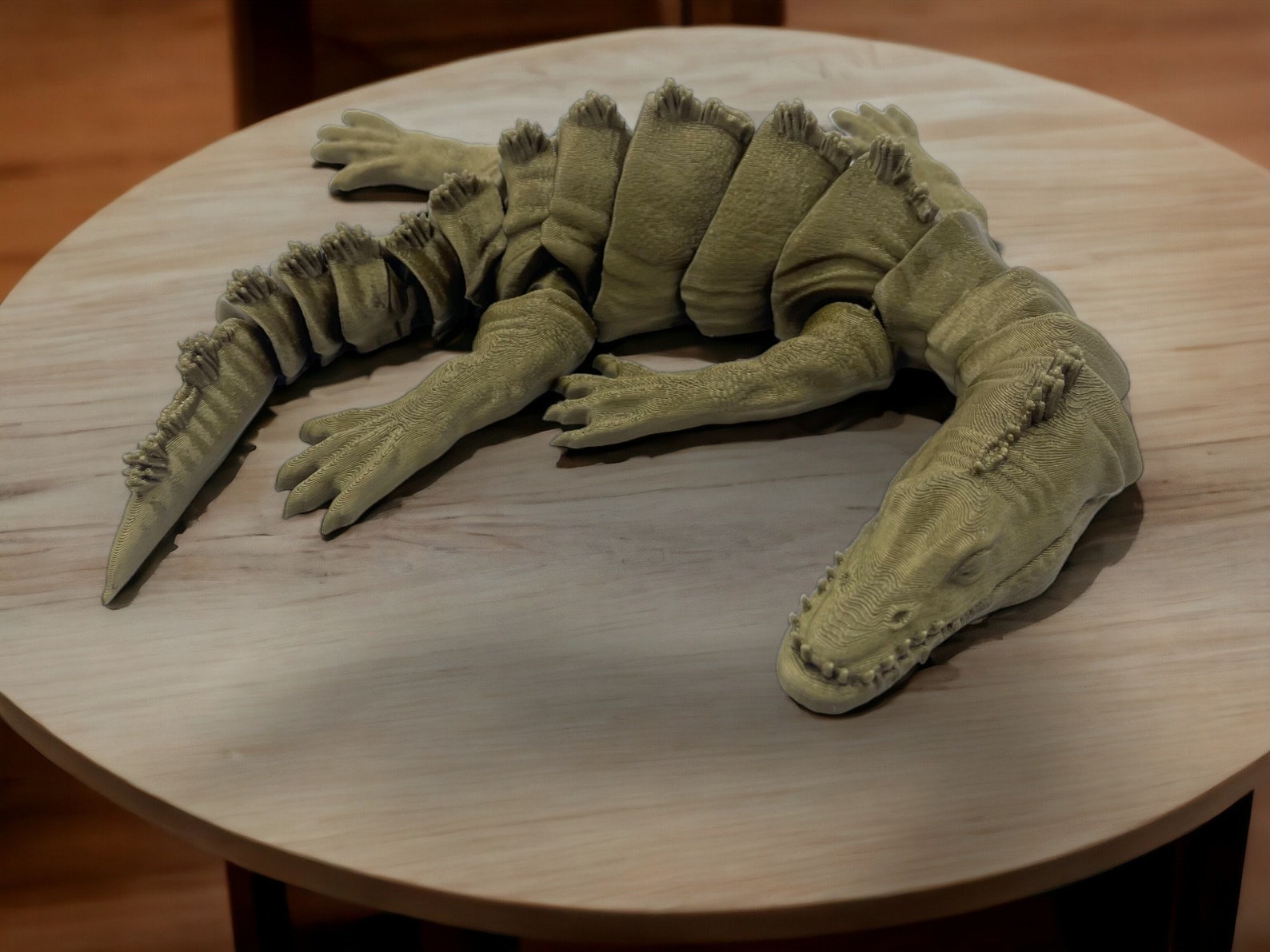 Articulated Nothosaurus Dinosaur Model - Posable 3D Printed Prehistoric ...
