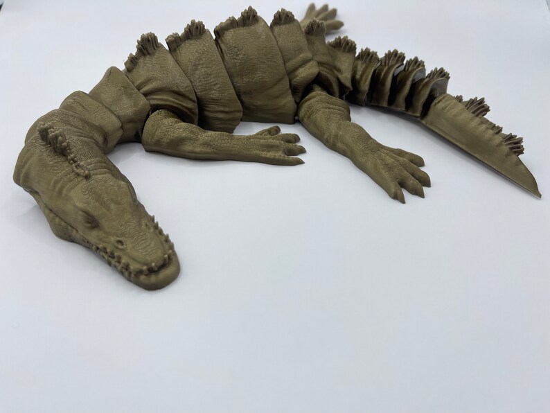Articulated Nothosaurus Dinosaur Model Posable 3D Printed Prehistoric ...