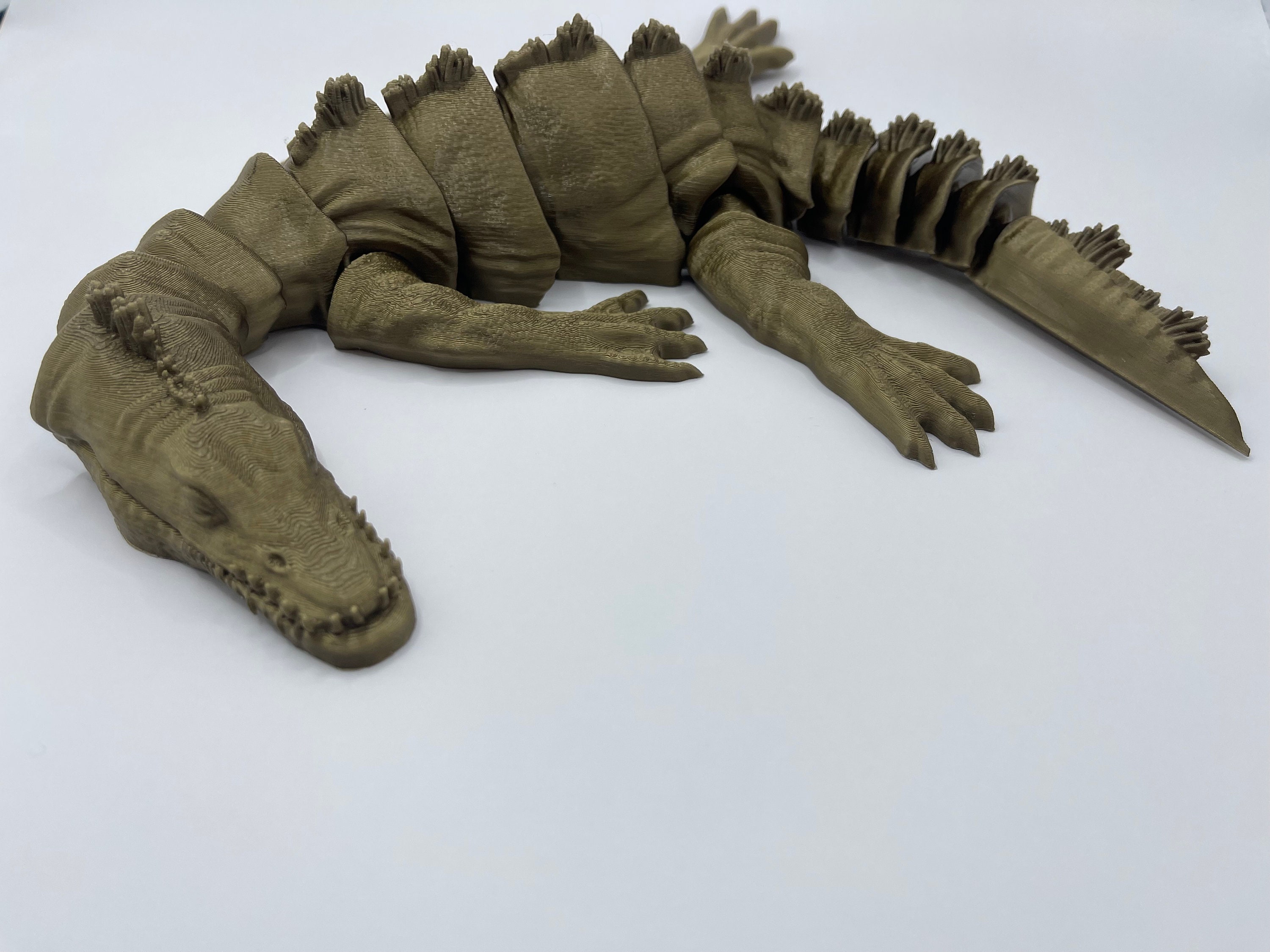 Articulated Nothosaurus Dinosaur Model Posable 3D Printed Prehistoric ...