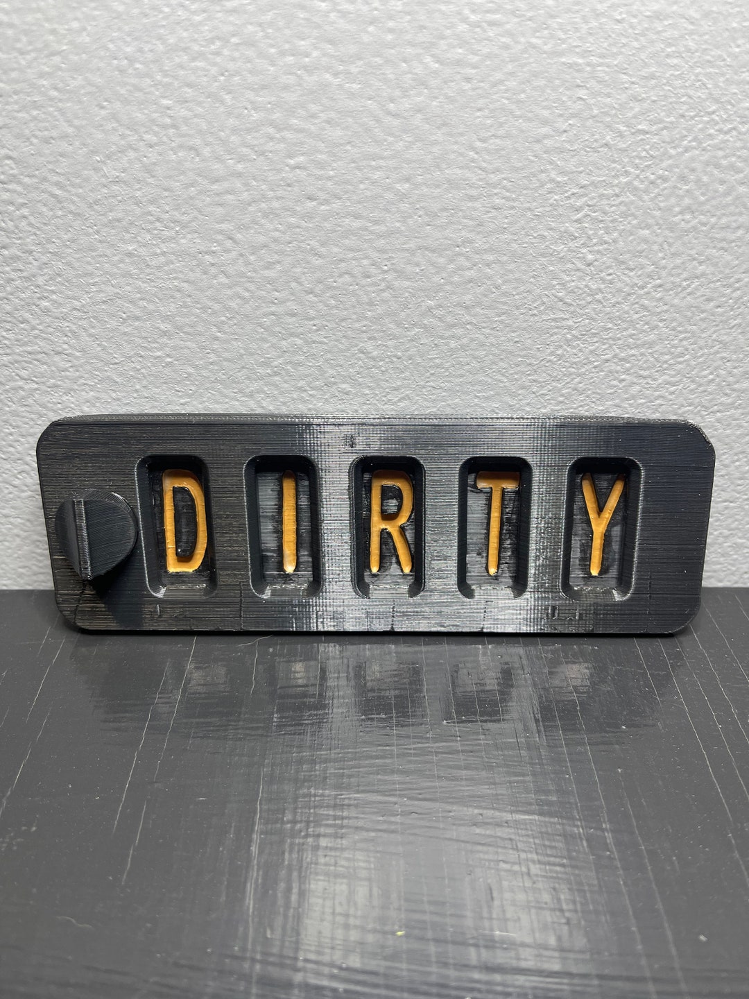 Modern 3D Printed Dishwasher Clean Dirty Sign Choose Magnet or Suction ...