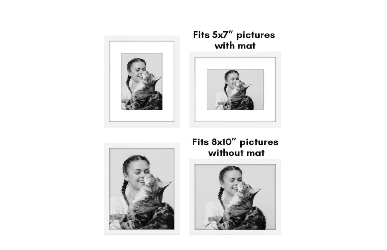 A1/A2/A3/A4/A5 - White Photo Frames - Frames - Photo Wall - Handmade ...