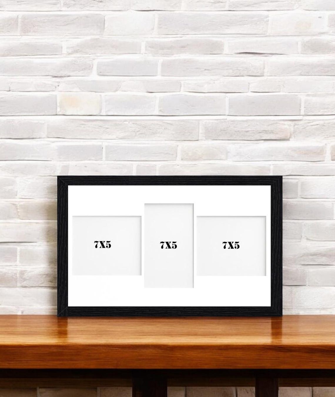 Multi Aperture Photo Frame. Holds Three 7"x5" Photos. Mixed Layout. 20 ...