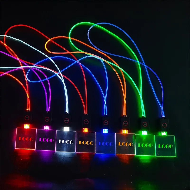 USB Rechargeable Light up ID Badge - Etsy