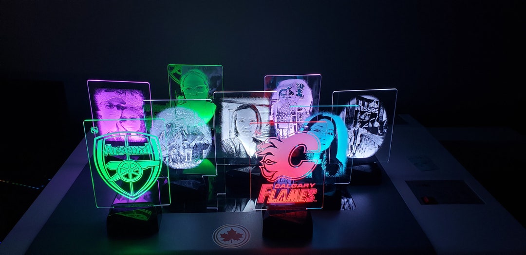 Custom LED Lamp | Personalized LED Lamp | Color Changing Lamp - Etsy