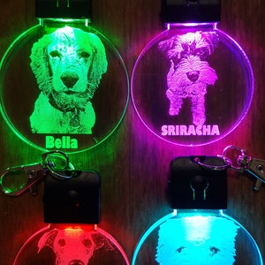Personalize Rechargeable LED Keychain - Etsy
