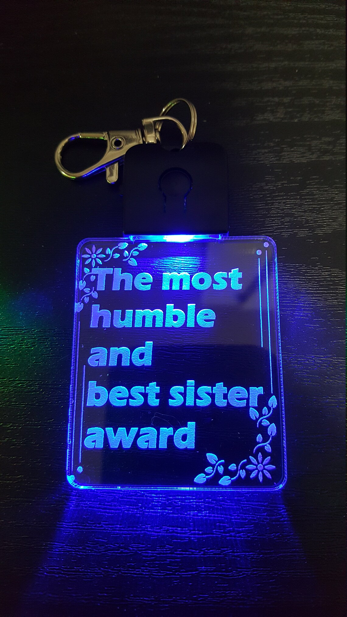 Personalize Rechargeable LED Keychain - Etsy
