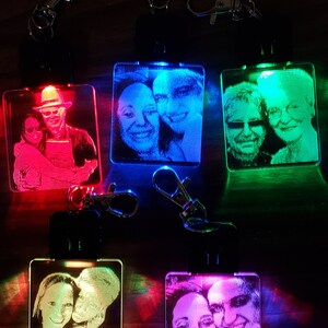 Personalize Rechargeable LED Keychain - Etsy