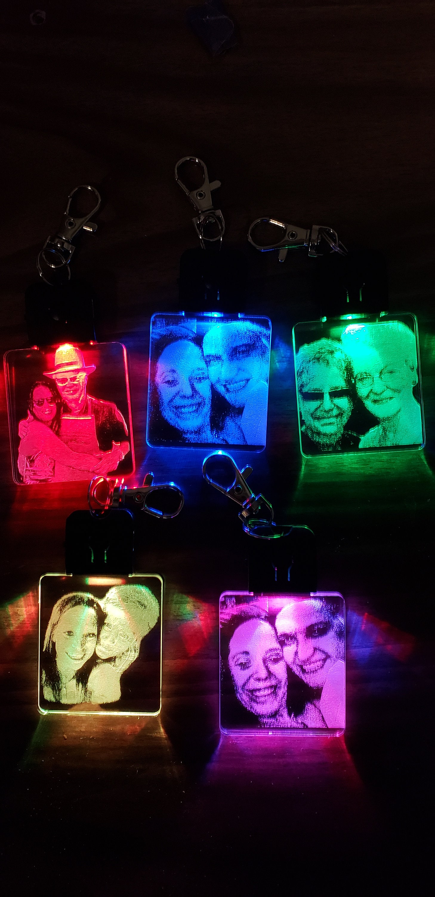 Personalize Rechargeable LED Keychain - Etsy