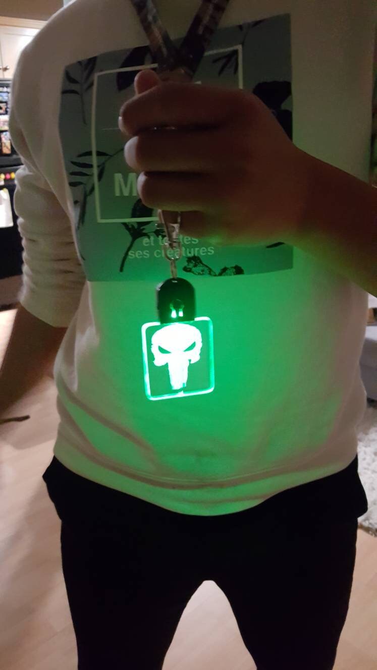 Personalize Rechargeable LED Keychain - Etsy