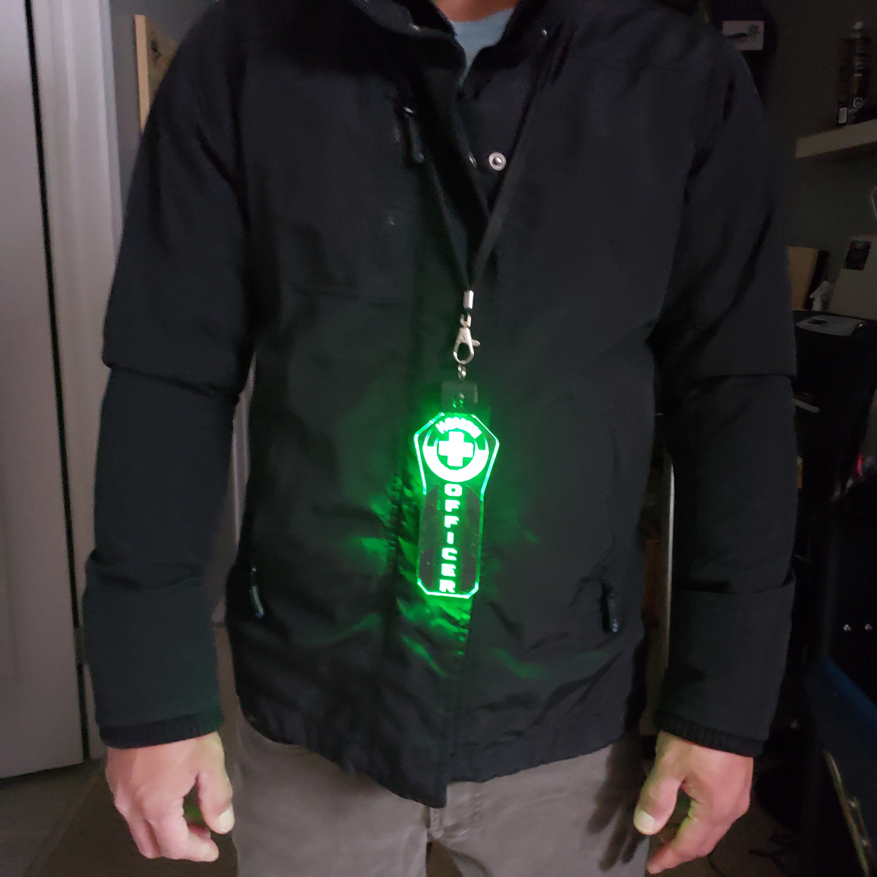 Custom Led Light Keychain/badge - Etsy