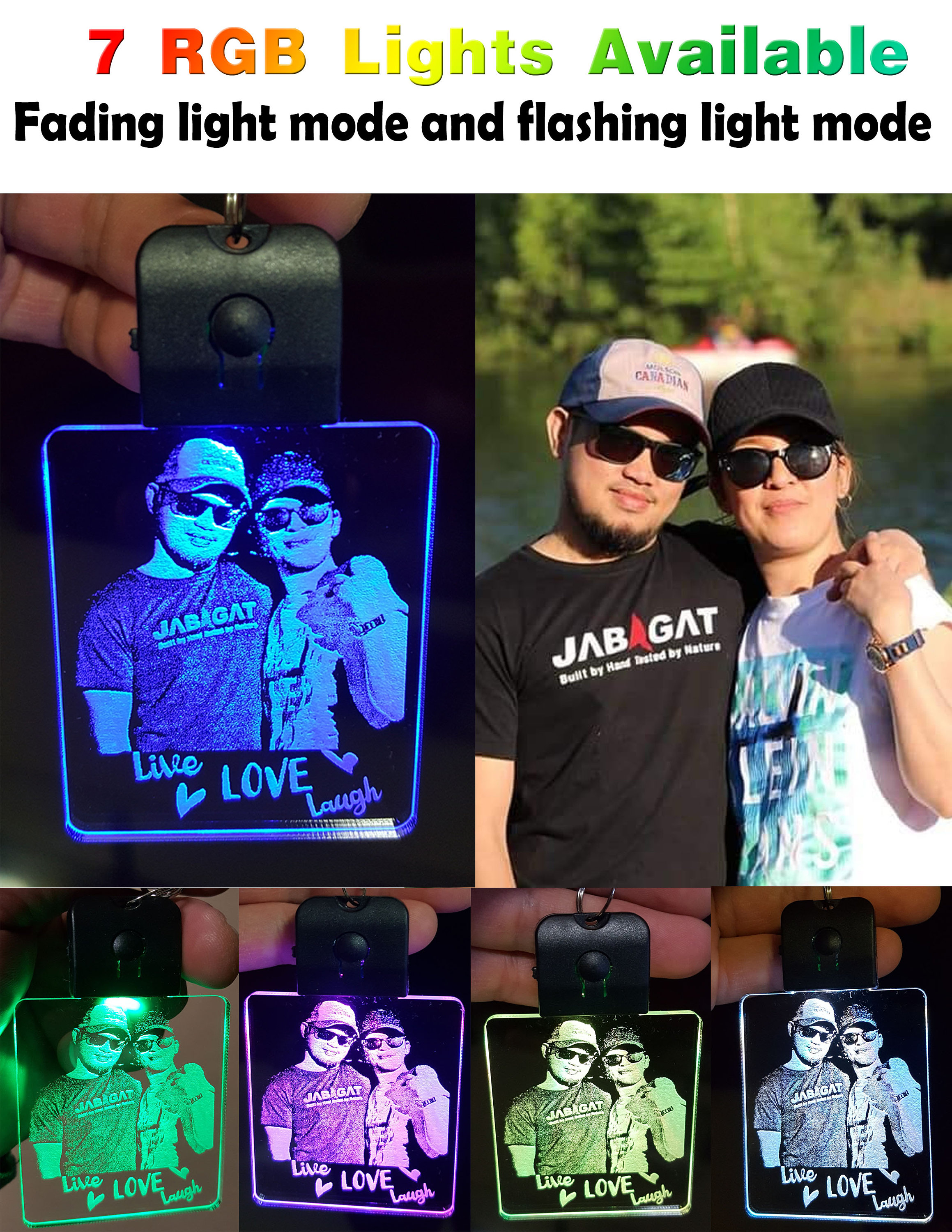 Personalize Rechargeable LED Keychain - Etsy