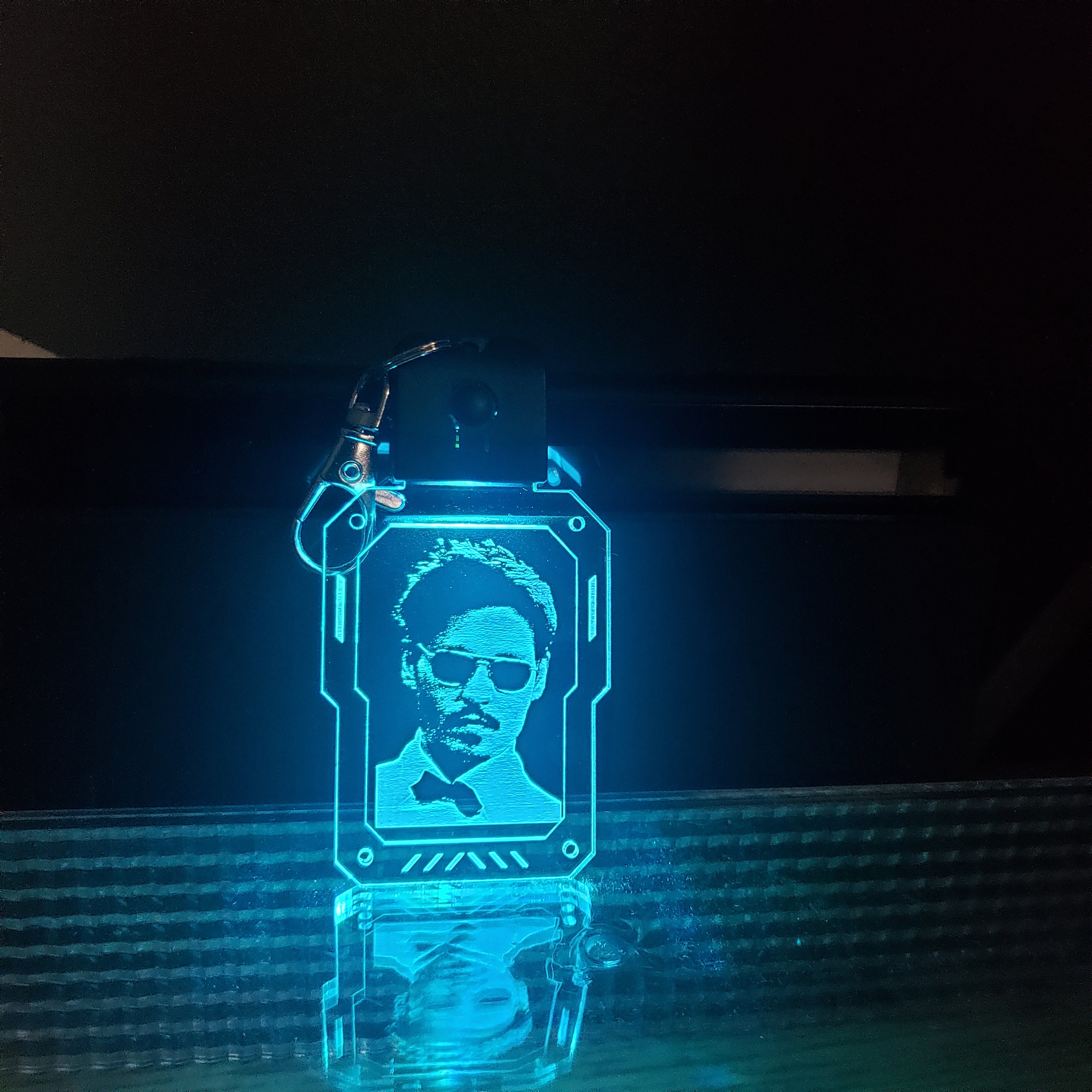 Personalize Rechargeable LED Keychain - Etsy