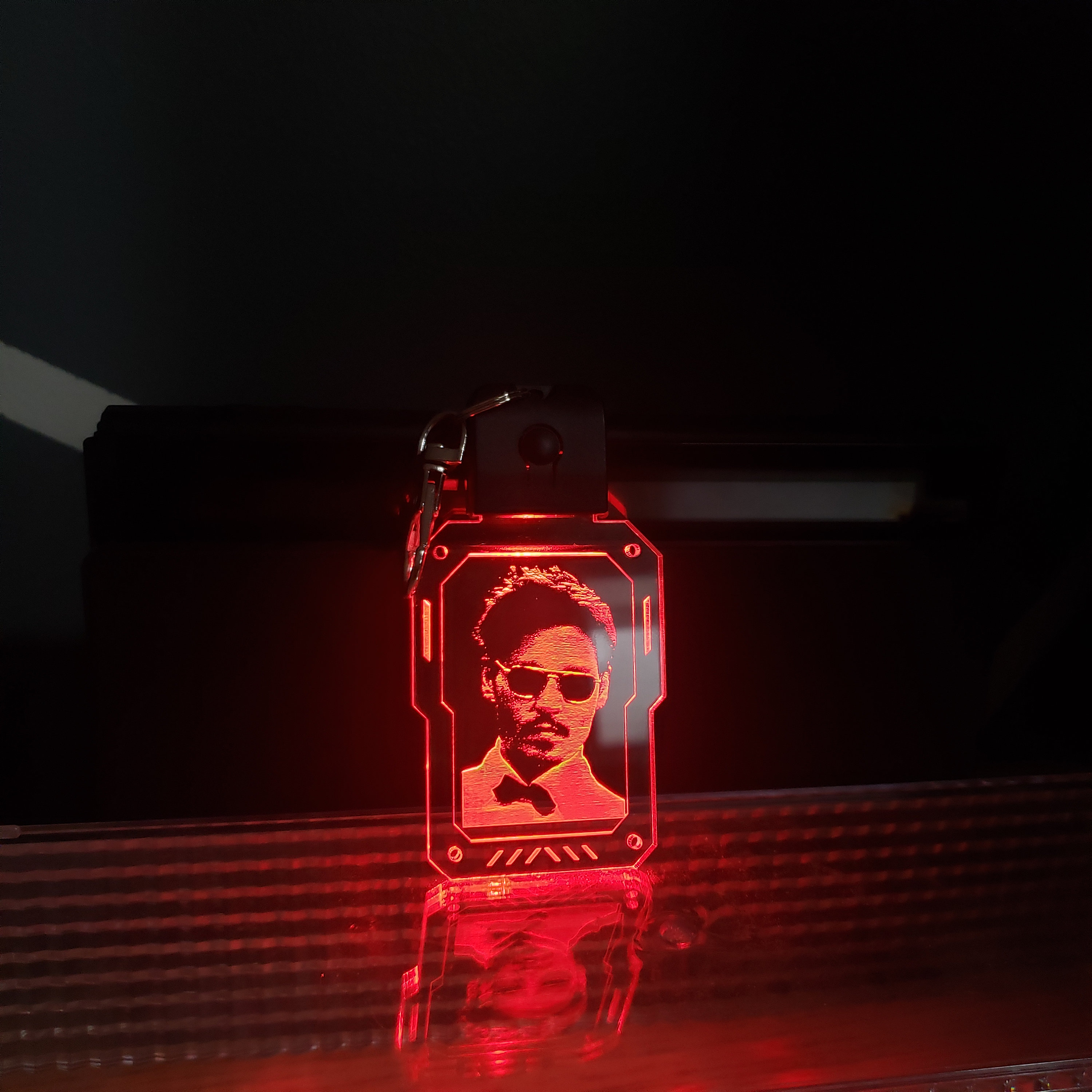 Personalize Rechargeable LED Keychain - Etsy