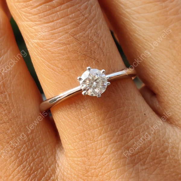 Small Diamond Ring - Etsy