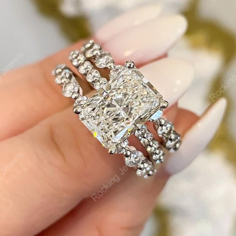 Wedding Ring Set - Etsy