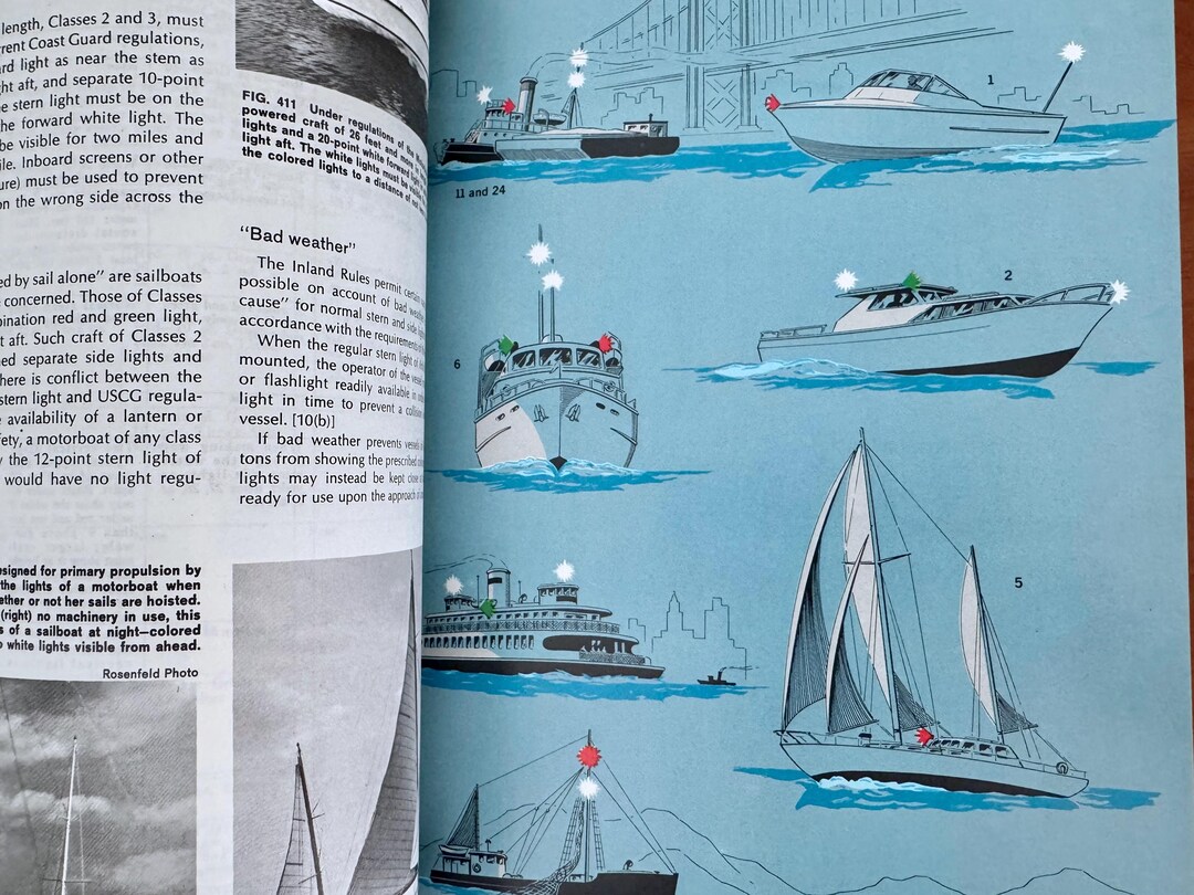 Vintage PILOTING, Seamanship and SMALL BOAT Handling Slipcased Book ...