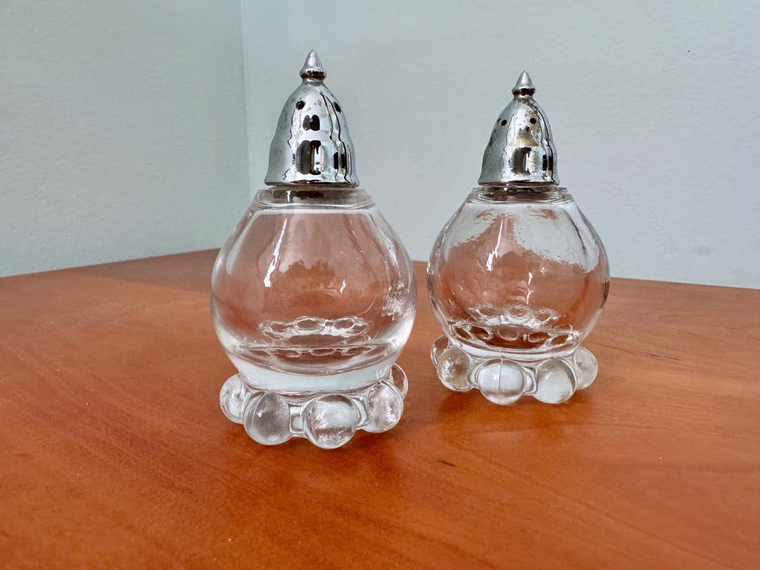 Vintage IMPERIAL CANDLEWICK Bubble Salt and Pepper Shakers Shaker Set ...