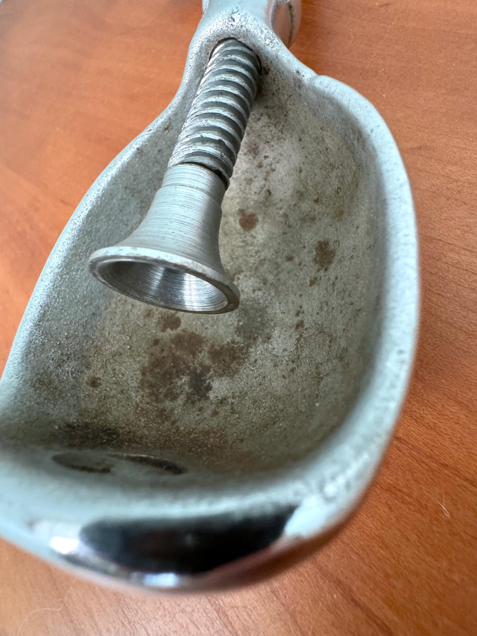 Vintage Metal Walnut Shaped Screw NUTCRACKER Nut Cracker MCM Midcentury ...