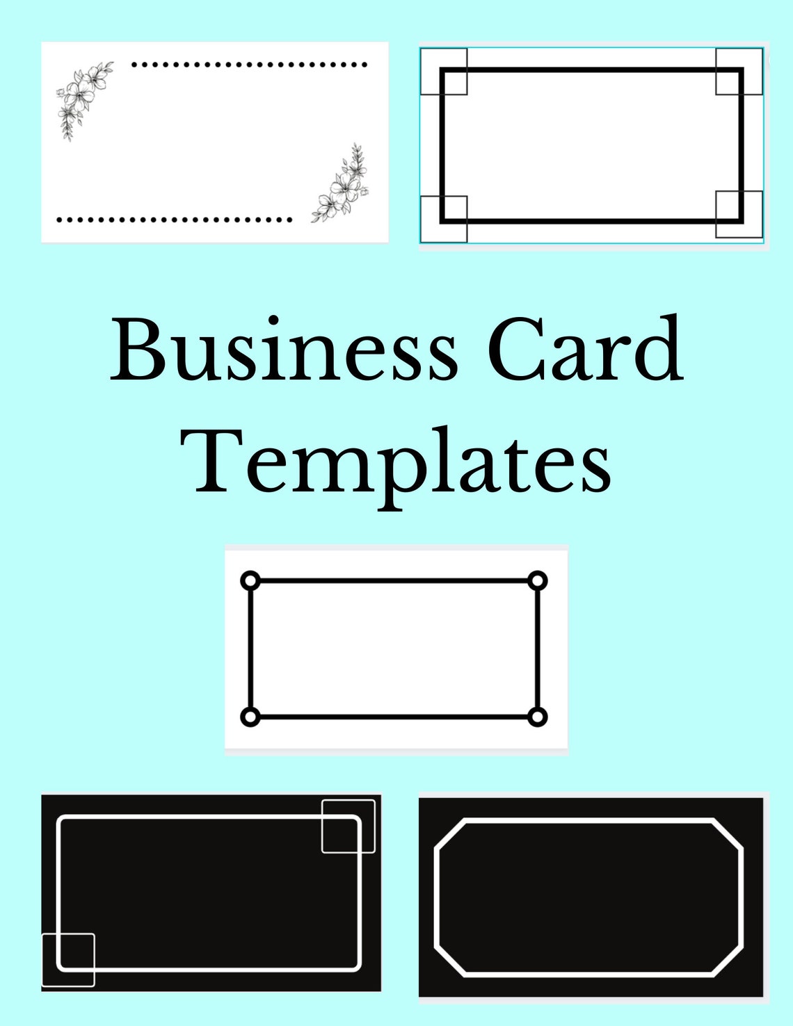 Business Card Templates - Etsy
