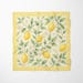 Lemon Print Summer Scarf Yellow Floral Chiffon Scarf Lightweight Head ...
