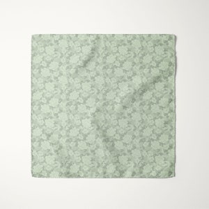 Light Sage Green Floral Pocket Square, Dusty Sage Wedding Pocket Square ...